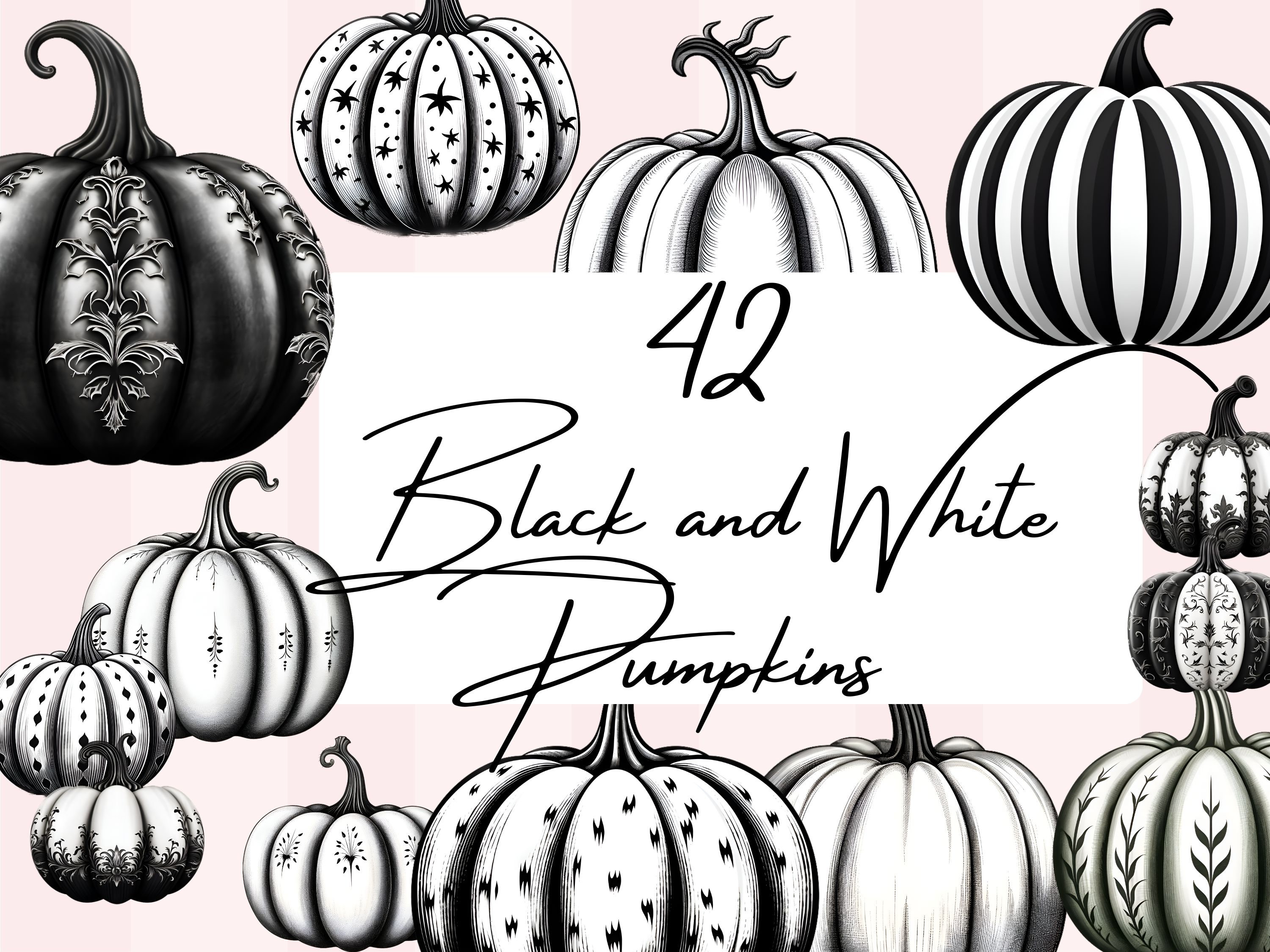 Fast Food Clipart Black And White Pumpkin