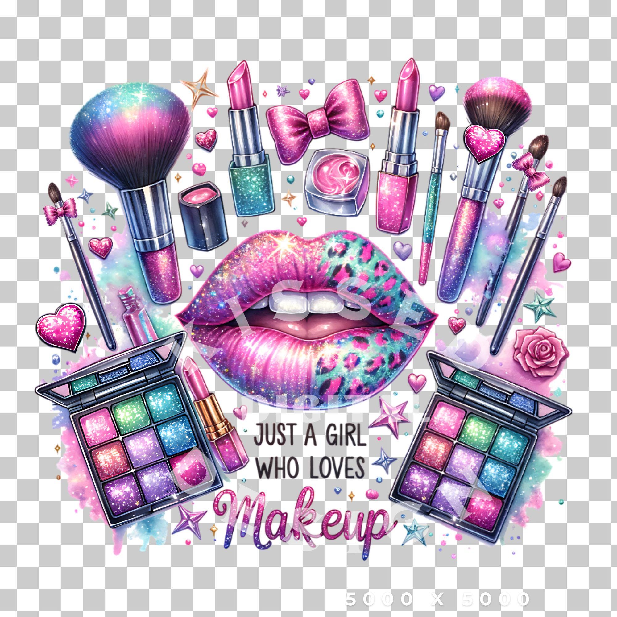 Just a Girl Who Loves Makeup PNG, Make up Artist Png, Lipstick Png ...