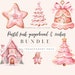 Pink Gingerbread Clipart Png, Pink Watercolor Christmas Gingerbread ...