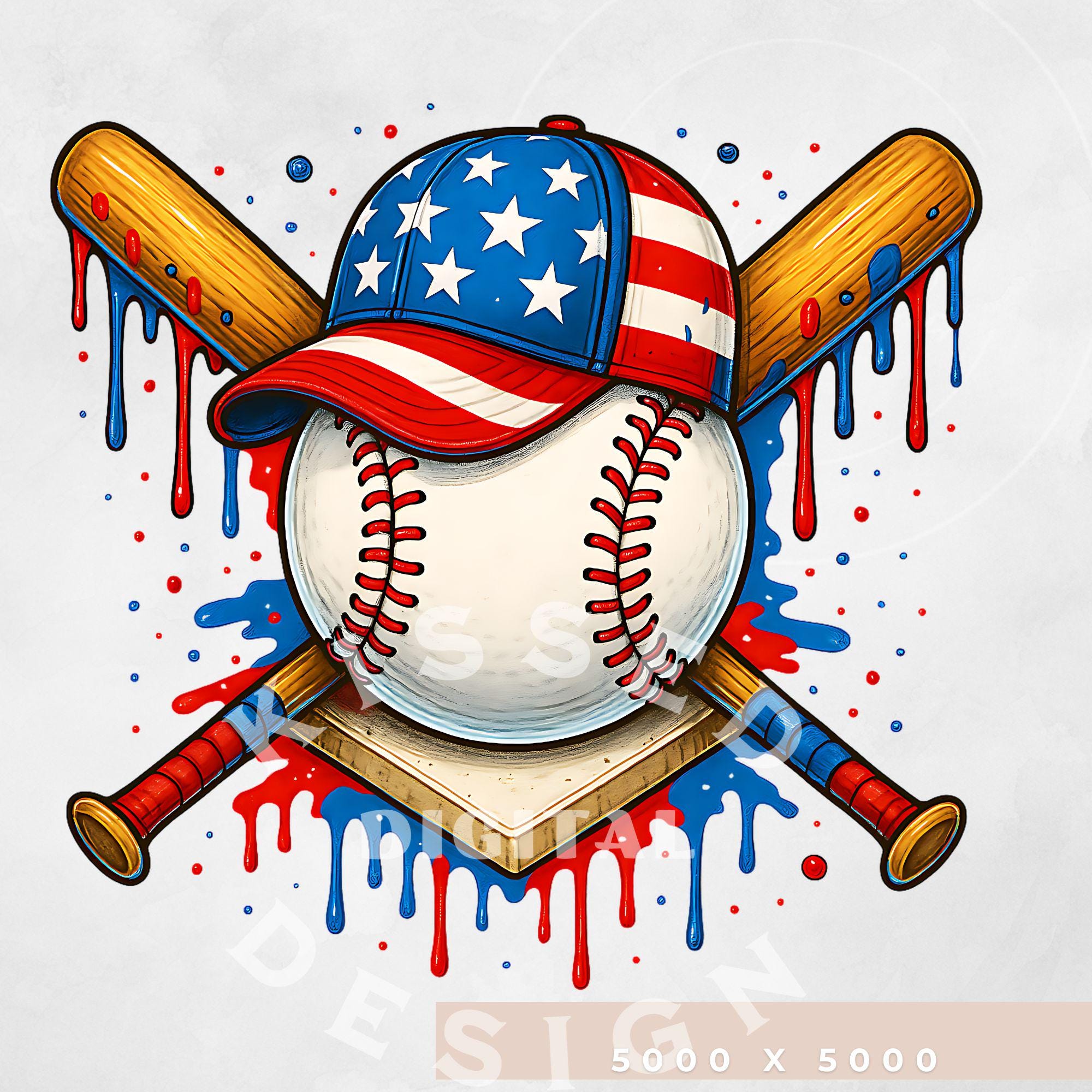 Baseball Home Plate Ice Cream Drip PNG, Baseball 4th July, Baseball ...