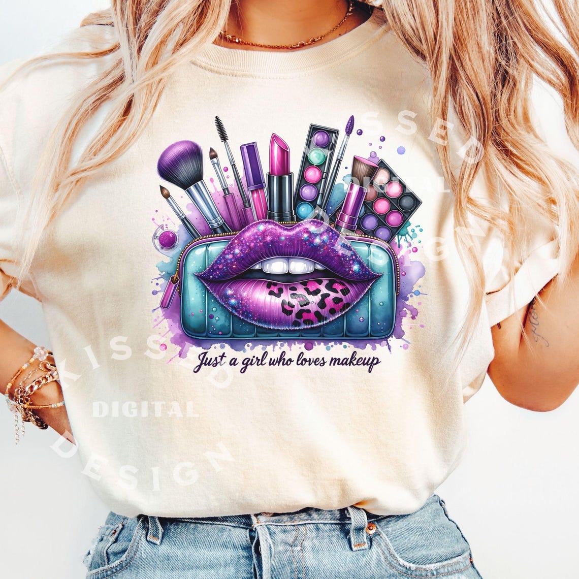 Just a Girl Who Loves Makeup PNG, Make up Artist Png, Lipstick Png ...