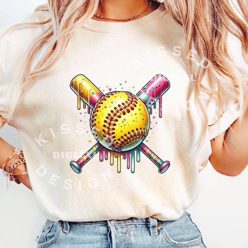 Softball Home Plate Ice Cream Drip PNG, Softball Sport Team Png ...