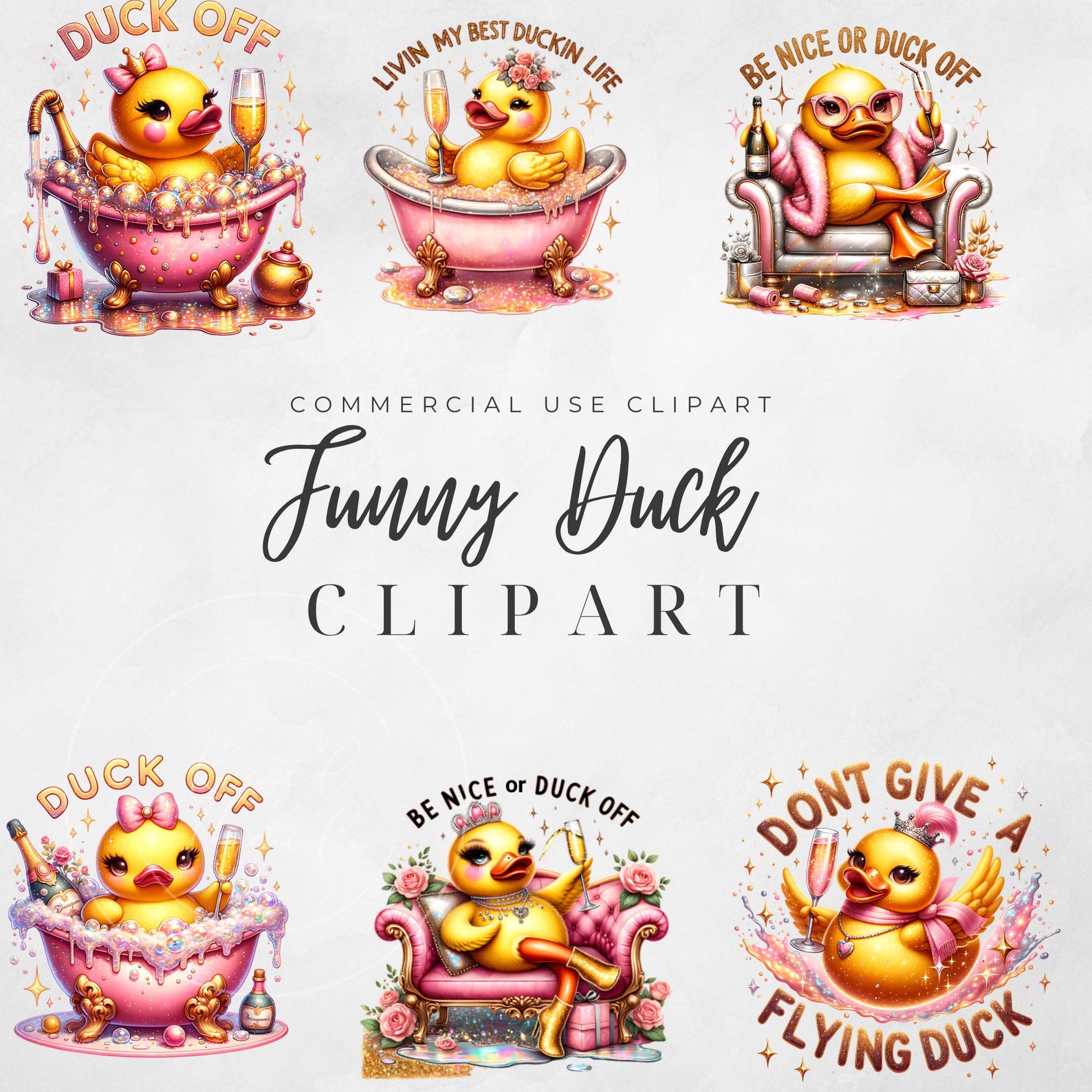 Duck off PNG, Funny Rubber Duck Clipart, Sassy Cute Duck Sublimation ...