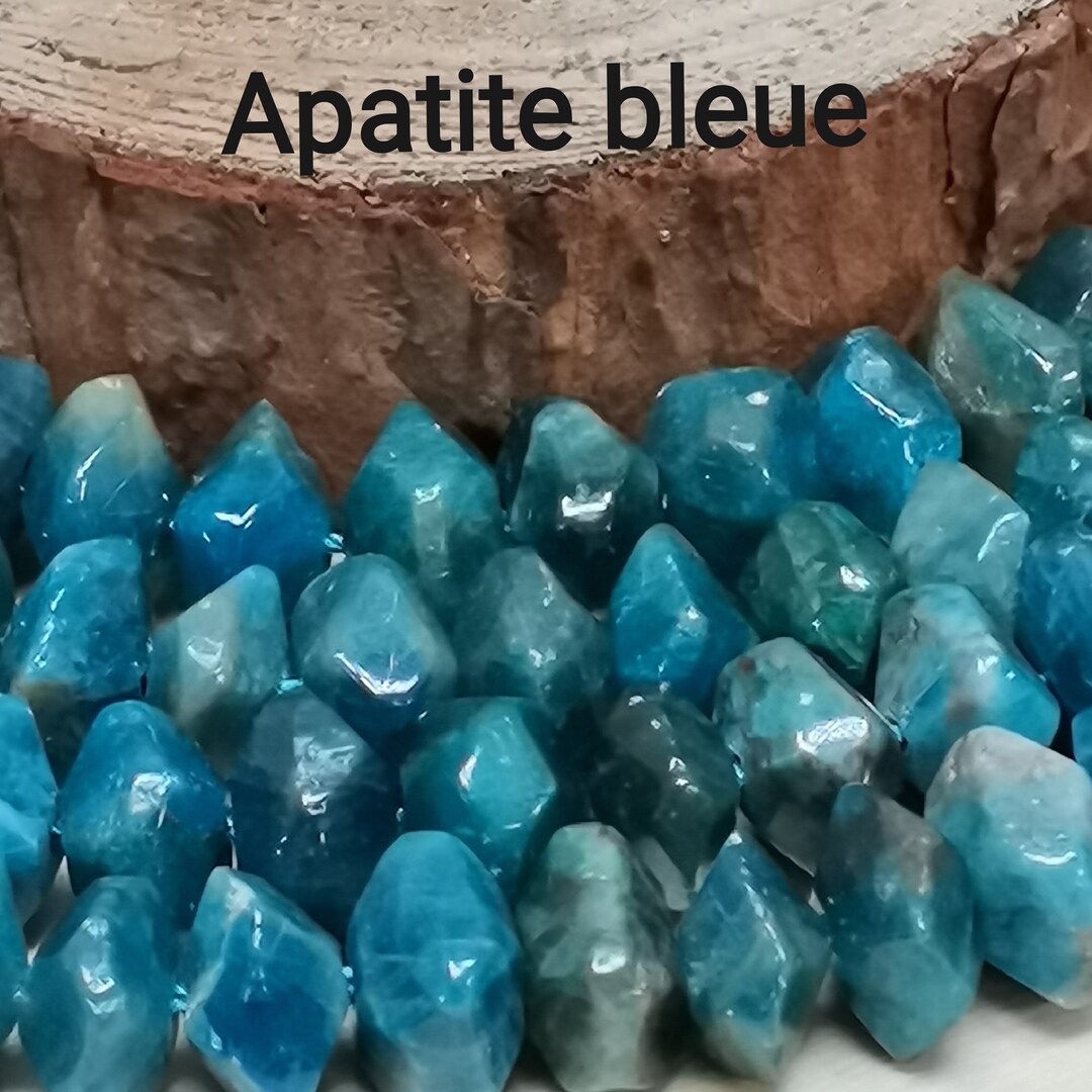 Natural Irregular BLUE APATITE Beads 9-11mm, Set of 25-28 Beads, Large ...