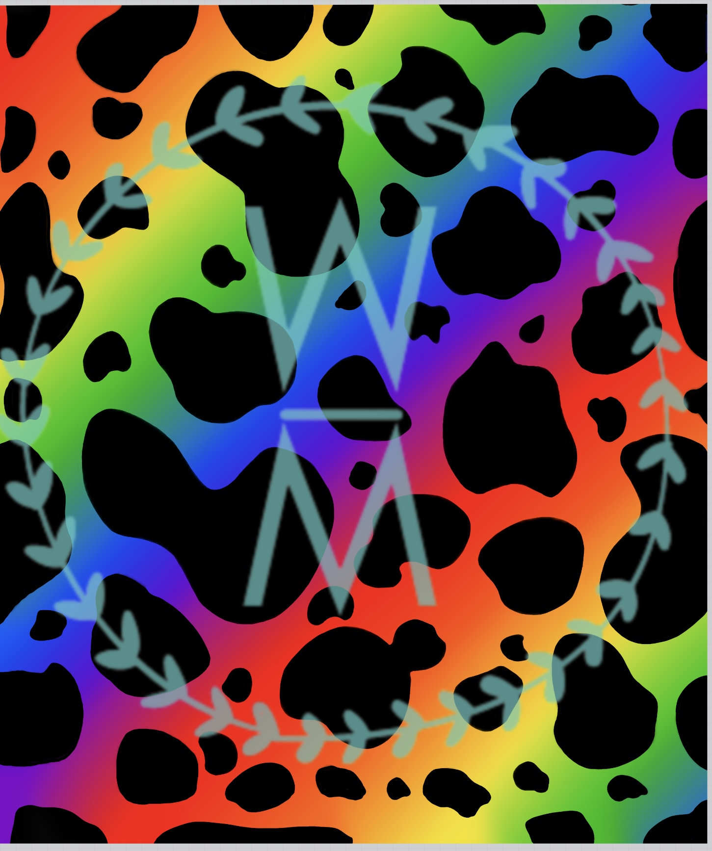 Rainbow Cow Print Wallpaper at Kevin Christensen blog