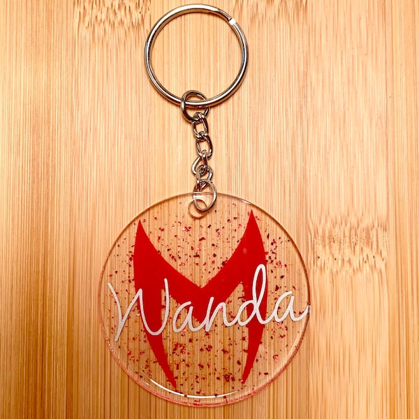 Scarlet Witch Keychain - Etsy
