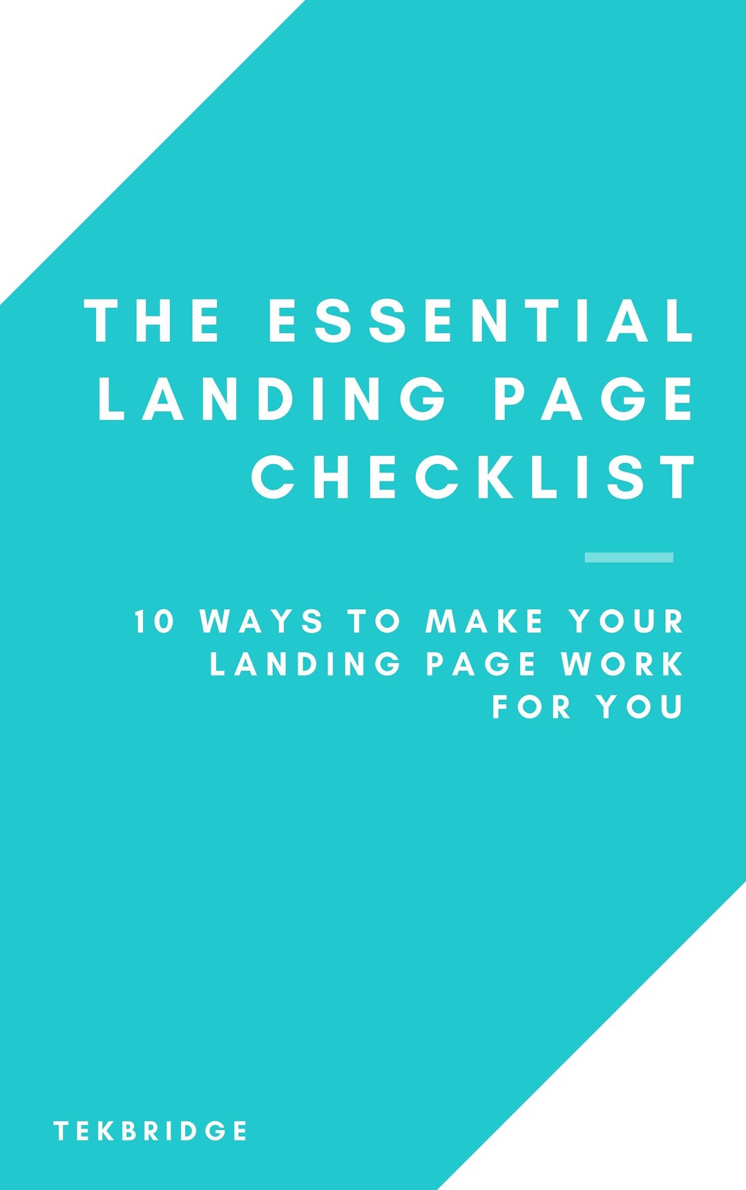 The 10 Step Essential Landing Page Checklist - Etsy