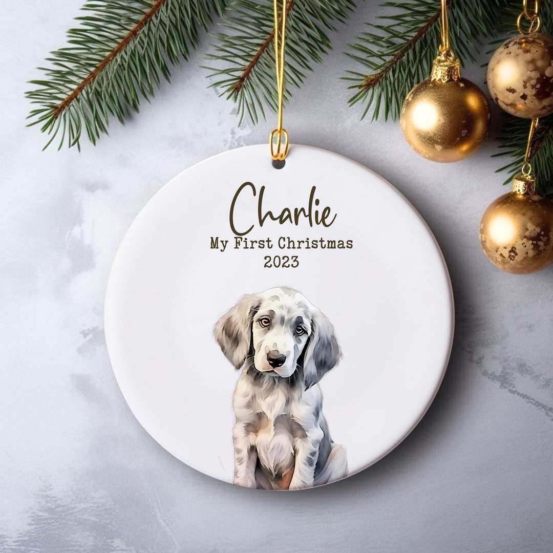 English Setter Ornament 2023 English Setter Christmas Ornament English ...