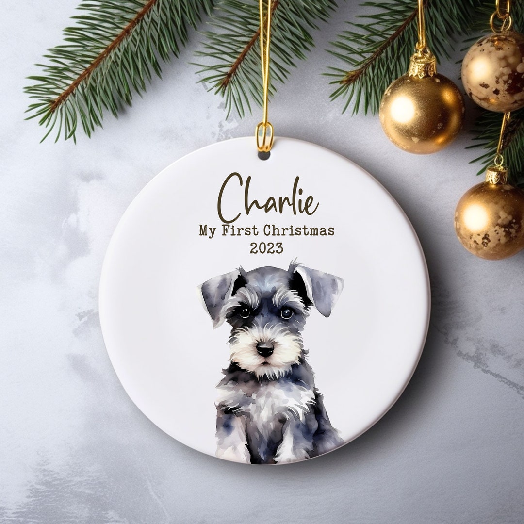 Miniature Schnauzer Ornament 2024 Miniature Schnauzer Christmas ...
