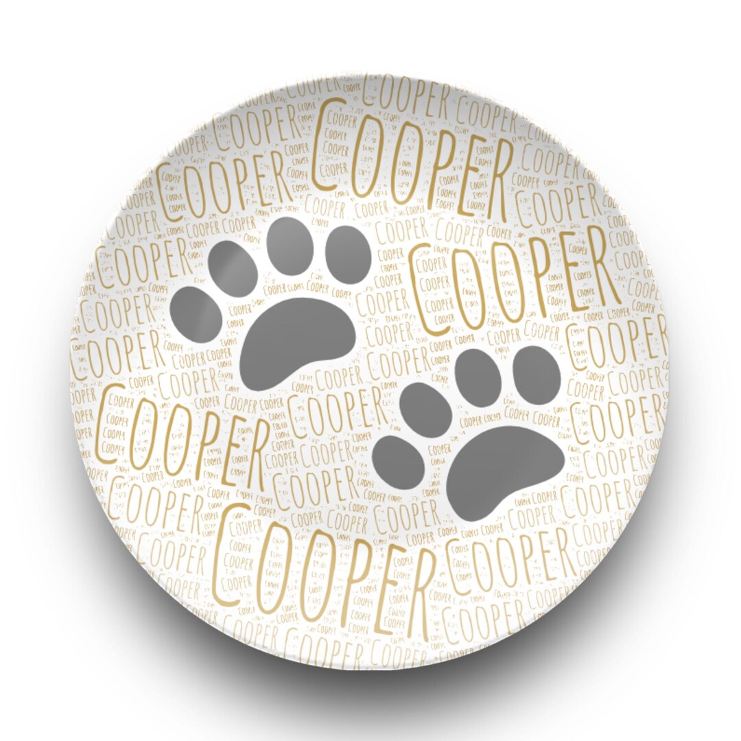 Personalized Pet Plate: Custom Dog/cat Dining Plate - Etsy