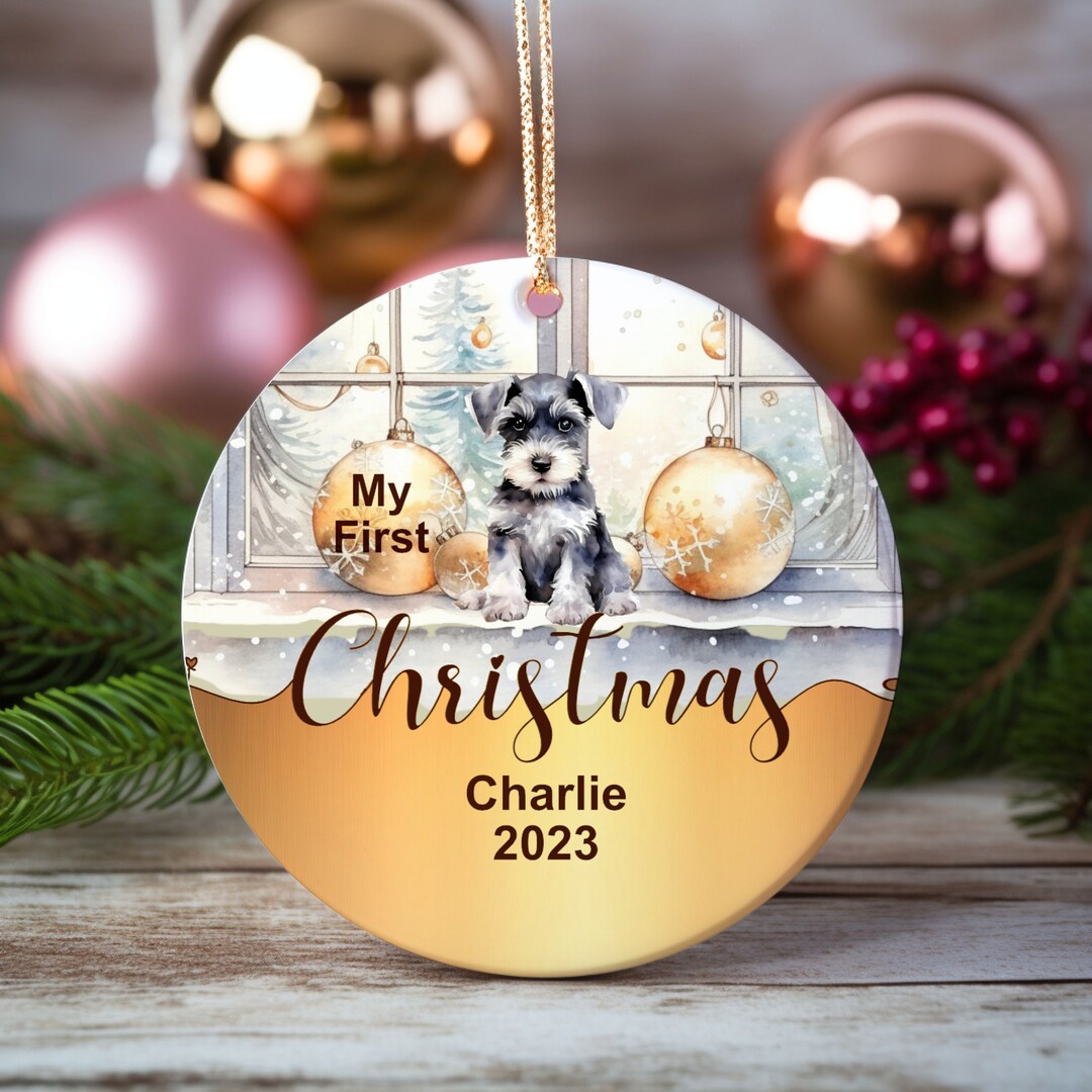 Miniature Schnauzer Ornament 2023 Schnauzer Christmas Ornament - Etsy