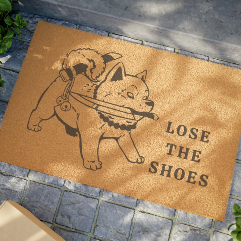 Shoes off Doormat - Etsy