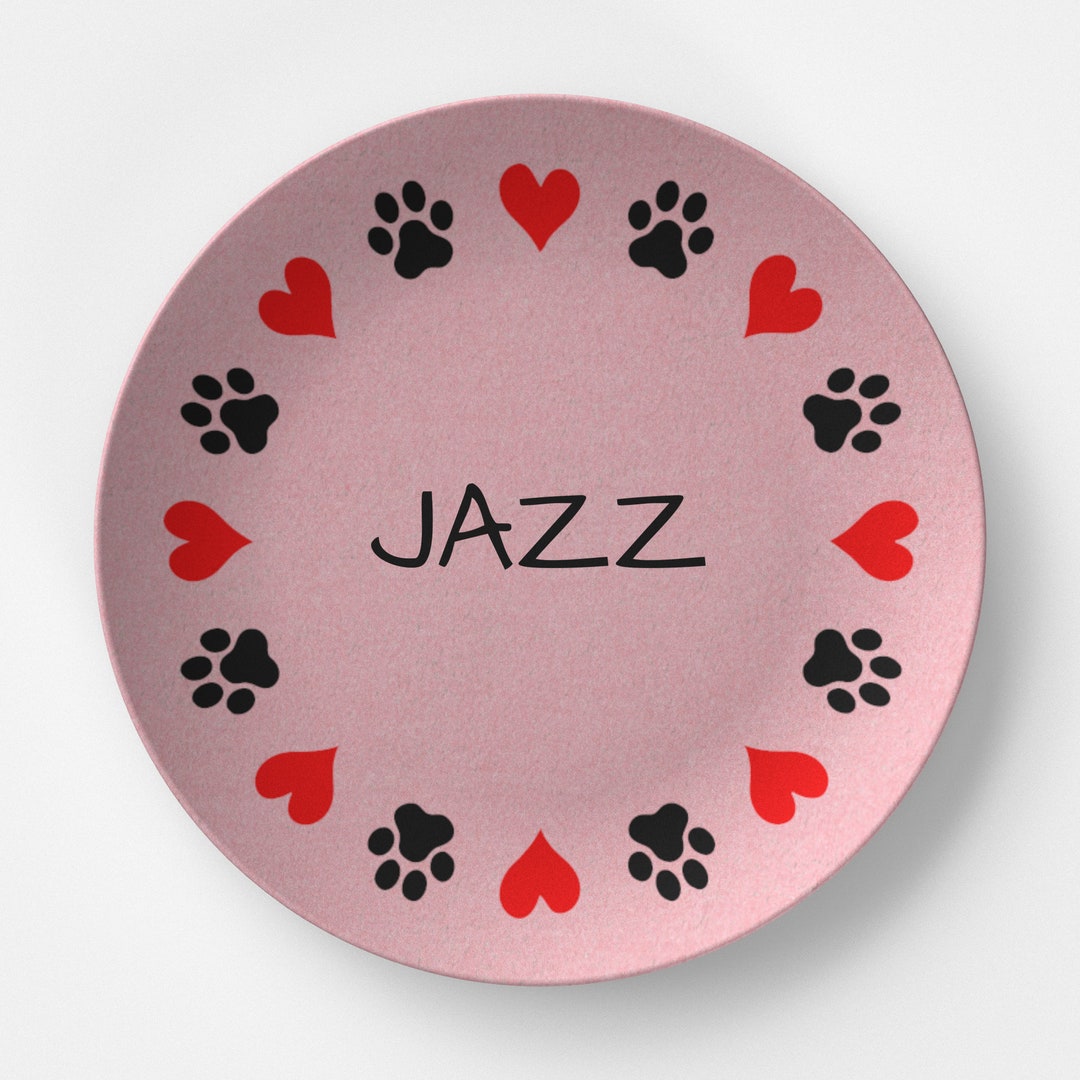 Custom Dog Plate, Personalized Pet Plate, Cat Plate, Cat Gift, Dog ...