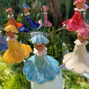 Happy Colorful Fairy Ceramic Figures,forest Elf Ceramic Figure for ...