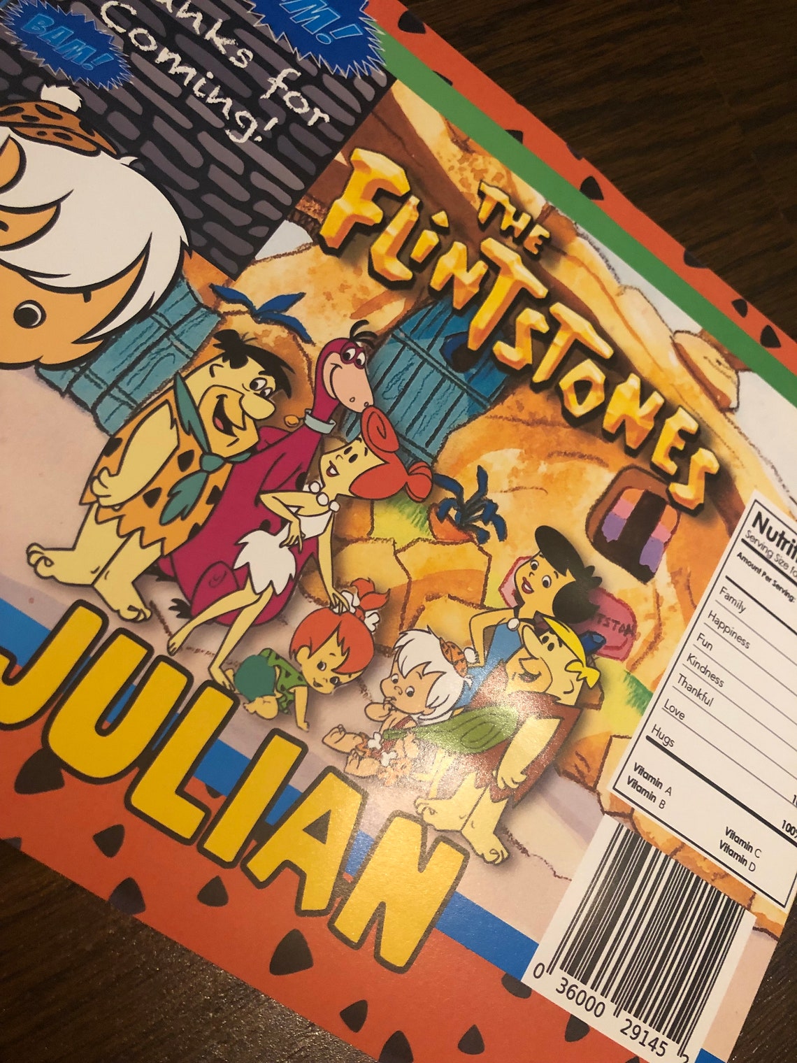 Pebbles Bam Bam Chip Bag Instant Download, Flintstones Chip Bag ...