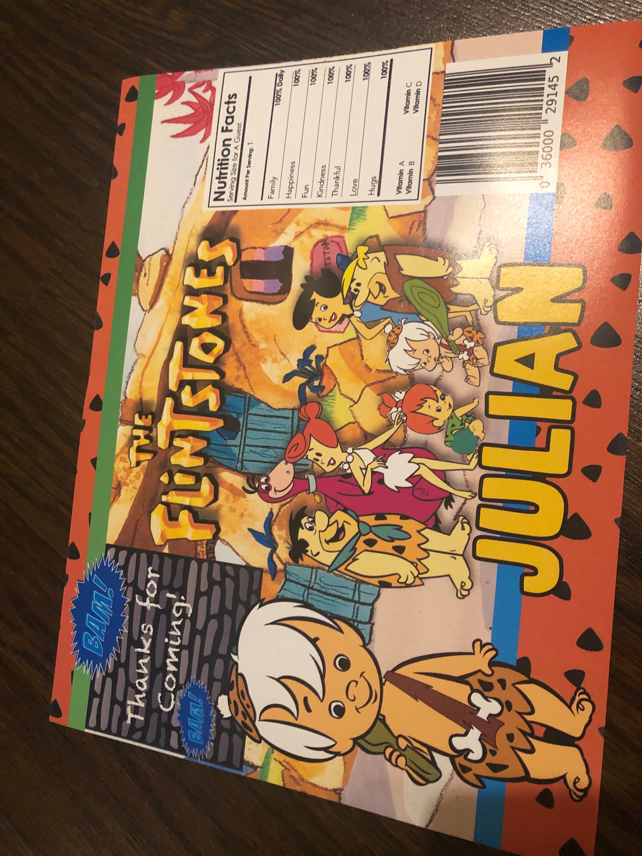 Pebbles Bam Bam Chip Bag Instant Download, Flintstones Chip Bag ...