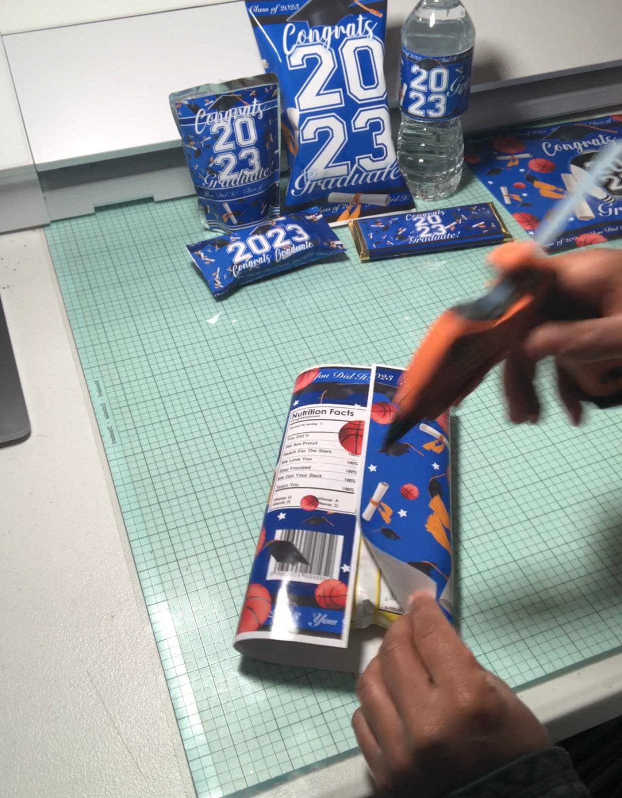 Letterman Jacket 2023 Graduation Chip Bag Black INSTANT DOWNLOAD ...