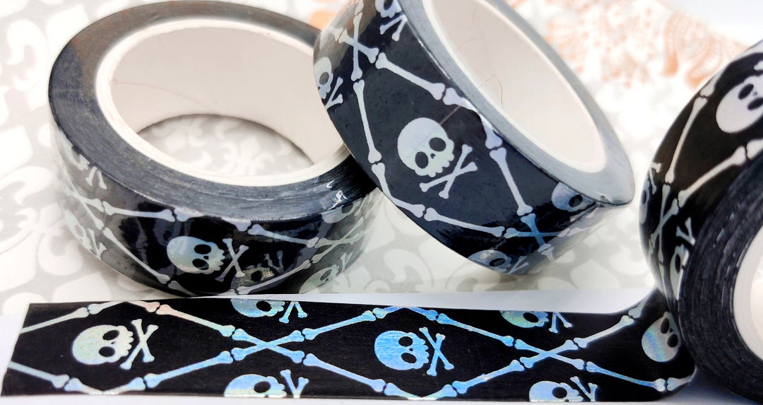 Skull Washi Tape | Holographic Tape | Planner Decoration - Etsy