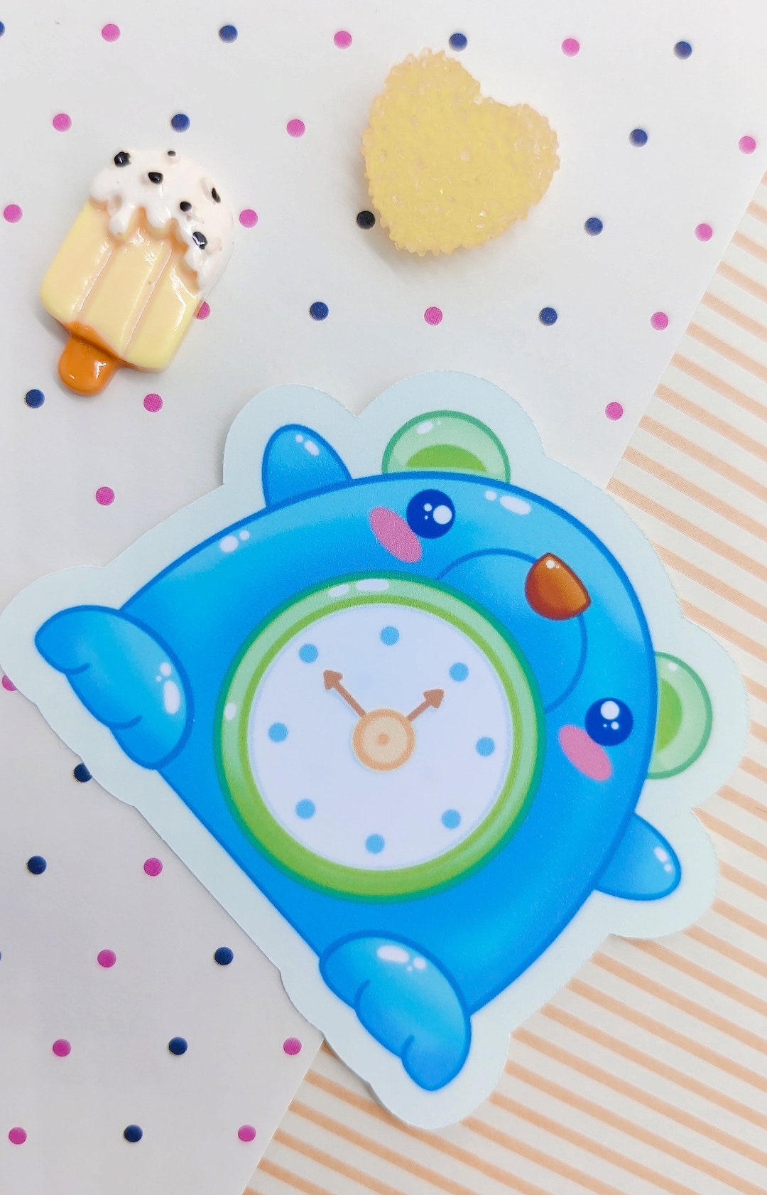 Clock Alarm Sticker | Adorable Sticker | Cute | Kawaii | Waterproof ...