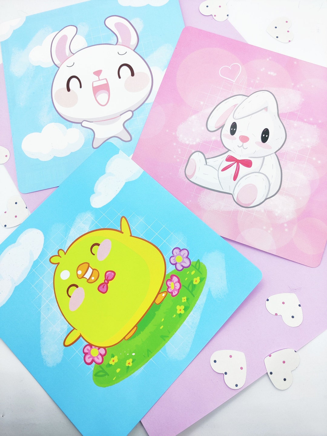 Kawaii Animals | Digital Art Print | Cute Illustrations - Etsy