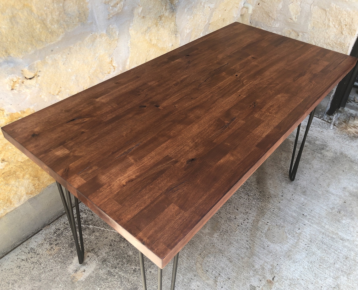 Sale Desk Solid Wood Butcher Block Table Top Custom Made - Etsy