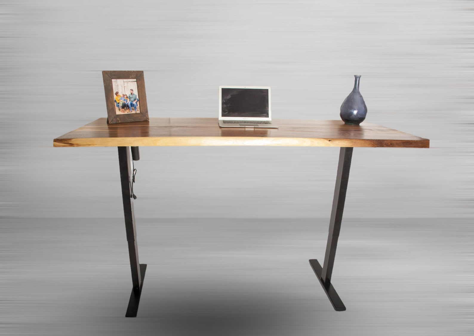 Live Edge Standing Desk Work From Home Sit Stand Desk Frame - Etsy