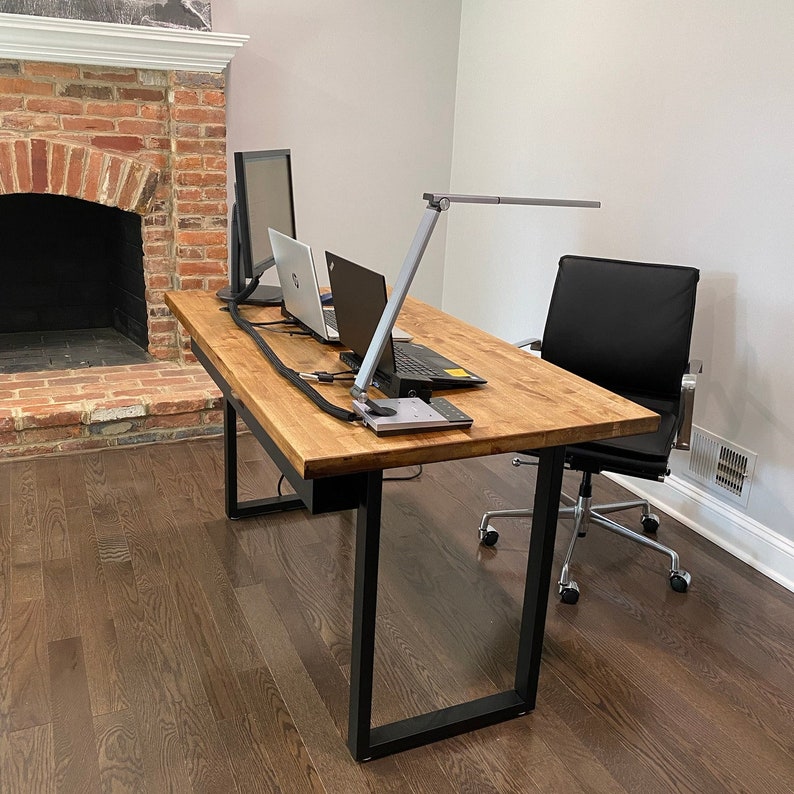 Custom Office Desktop Butcher Block Custom Made With - Etsy