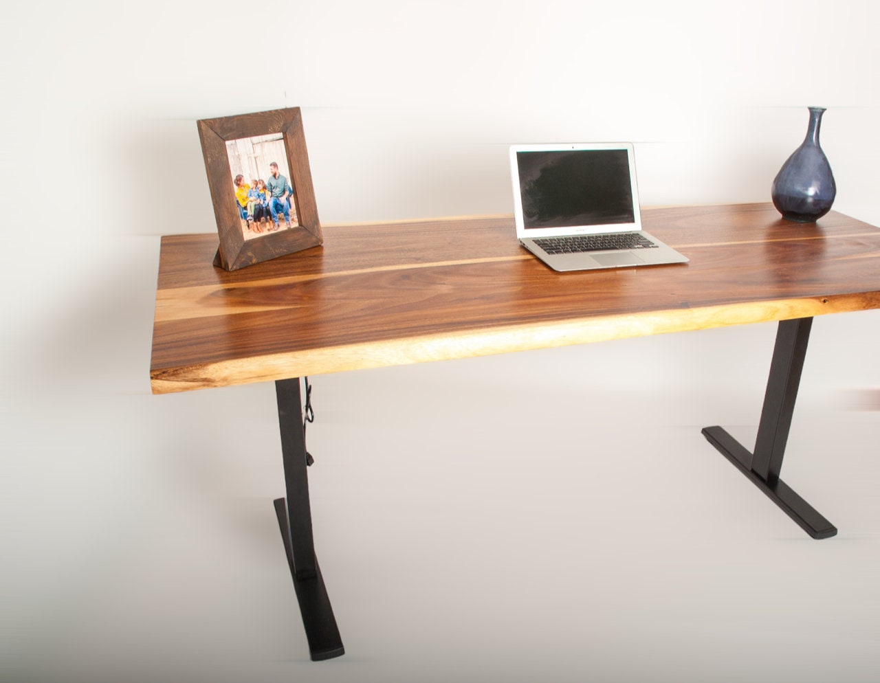 Live Edge Standing Desk Work From Home Sit Stand Desk Frame - Etsy
