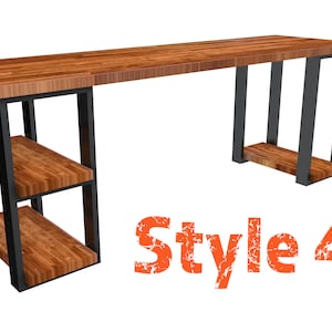 Custom Butcher Block Desk - Walnut Custom Made With Sustainably Sourced ...