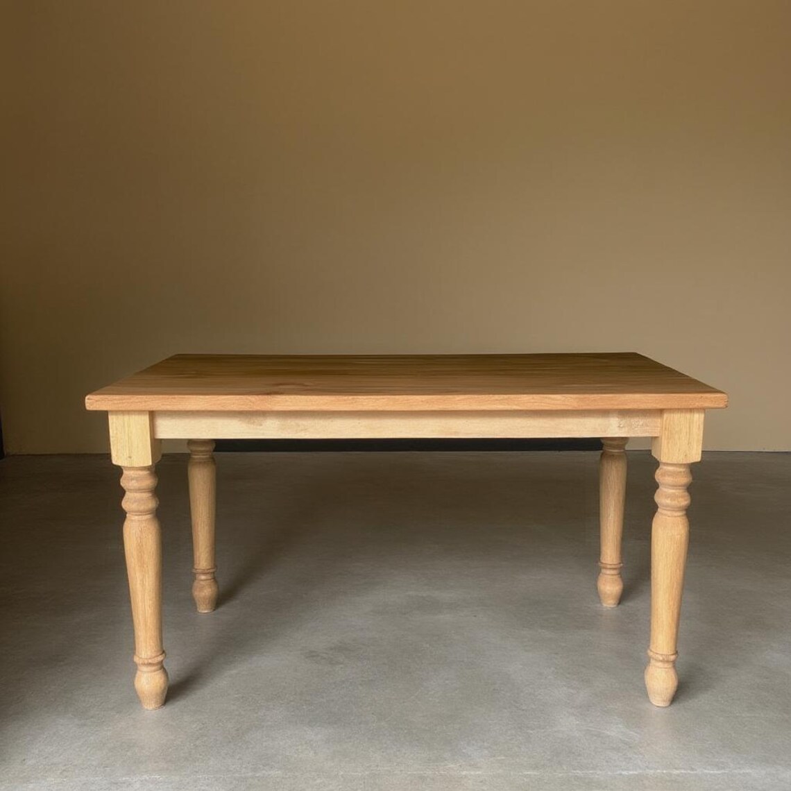 Handmade Oak Nut Farmhouse Dining Table: Solid Wood Rustic Centerpiece ...