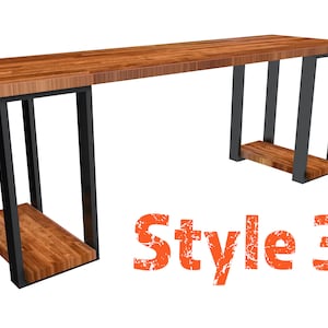 Custom Butcher Block Desk - Walnut Custom Made With Sustainably Sourced ...