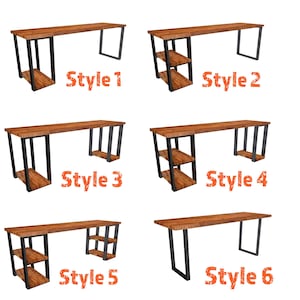 Solid Wood Gaming Desk - Custom Made With Monitor Shelves. Cord ...