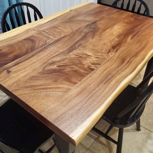 Wood Slab Desk - Etsy