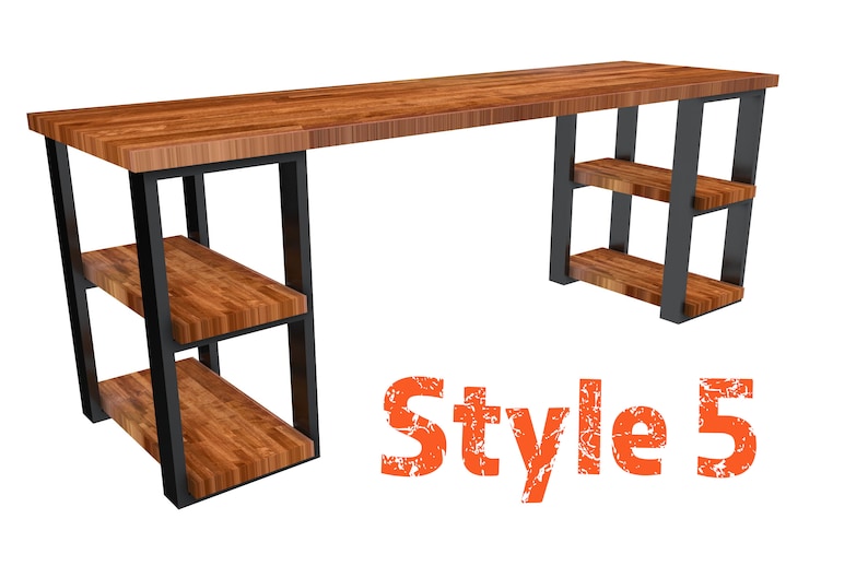 Custom Butcher Block Desk Custom Made With Sustainably - Etsy