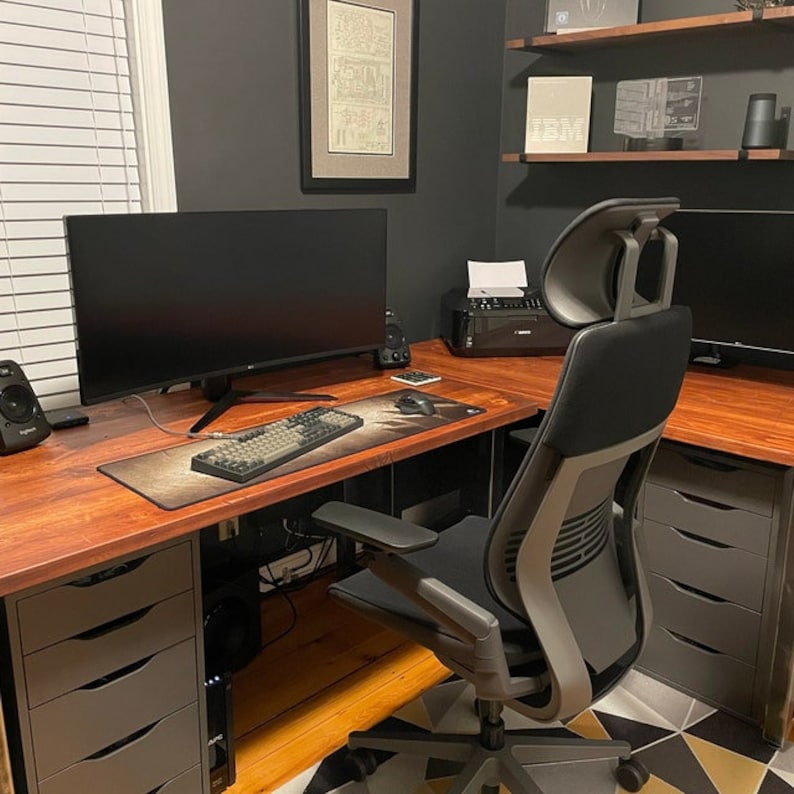 Custom l Shaped Desk 2 of 2 Custom Made With - Etsy