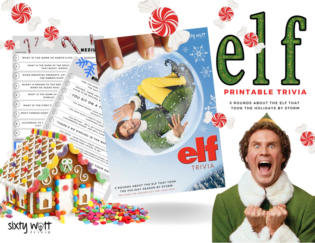 Elf Trivia | Holiday | Quiz | Party Game | Christmas - Etsy