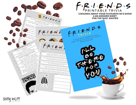 Friends Trivia Night TV Show Quiz Trivia | Etsy