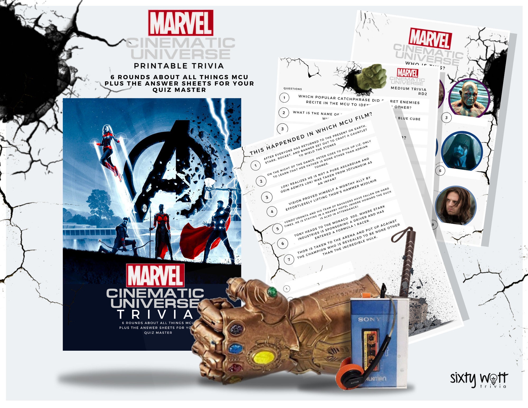Marvel MCU | Trivia | Quiz | Marvel | Comic | Party Games | Party - Etsy