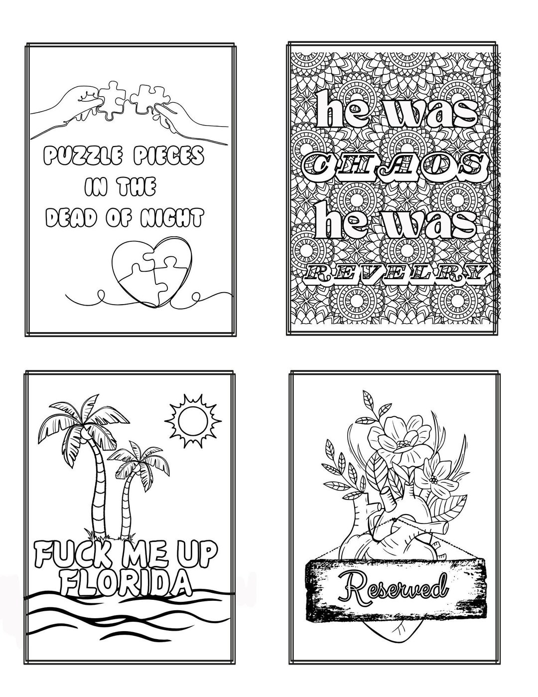 Digital Download * 32 Taylor Swift TTPD Lyric Coloring Pages - Adult ...