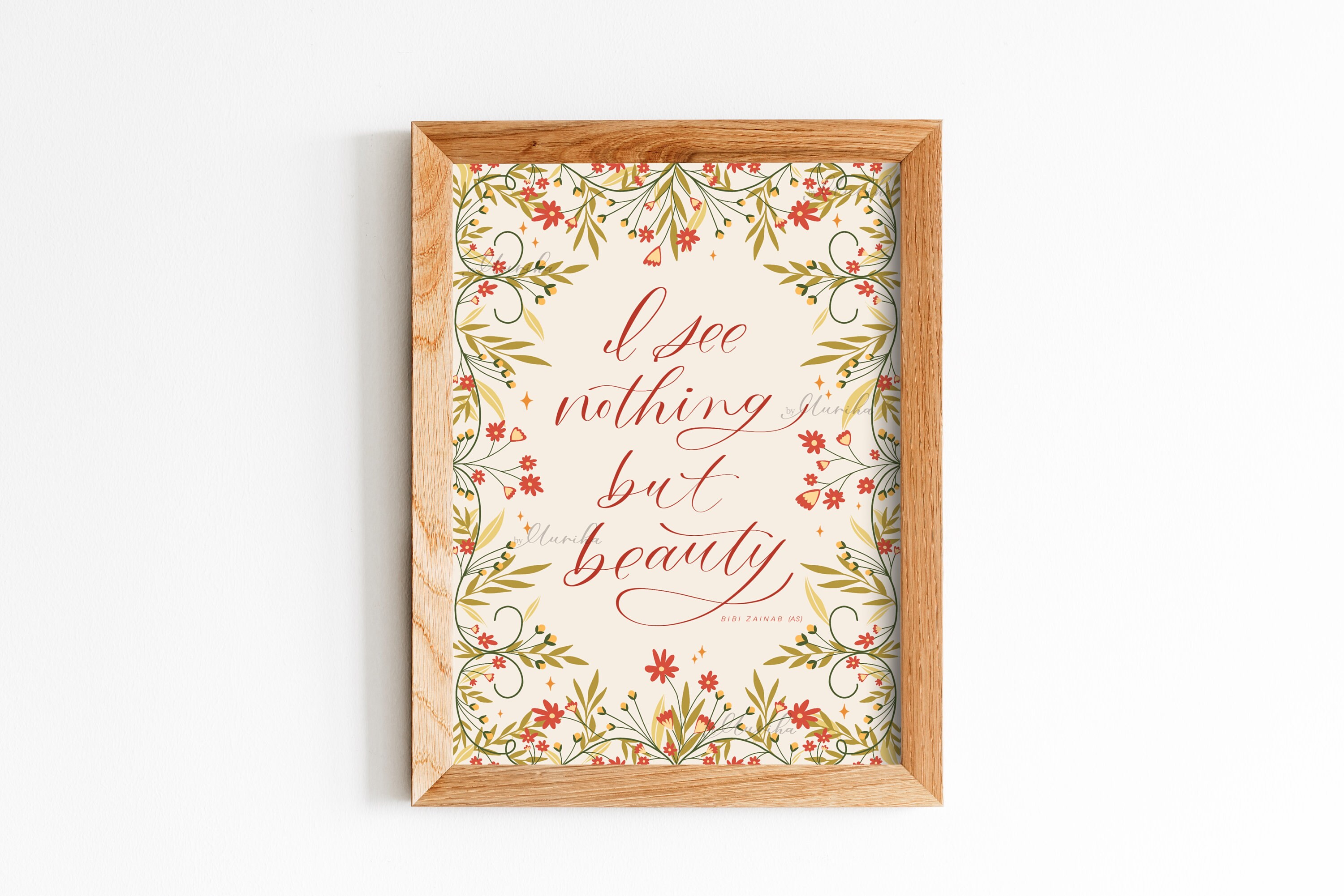 Physical Print i See Nothing but Beauty Bibi - Etsy