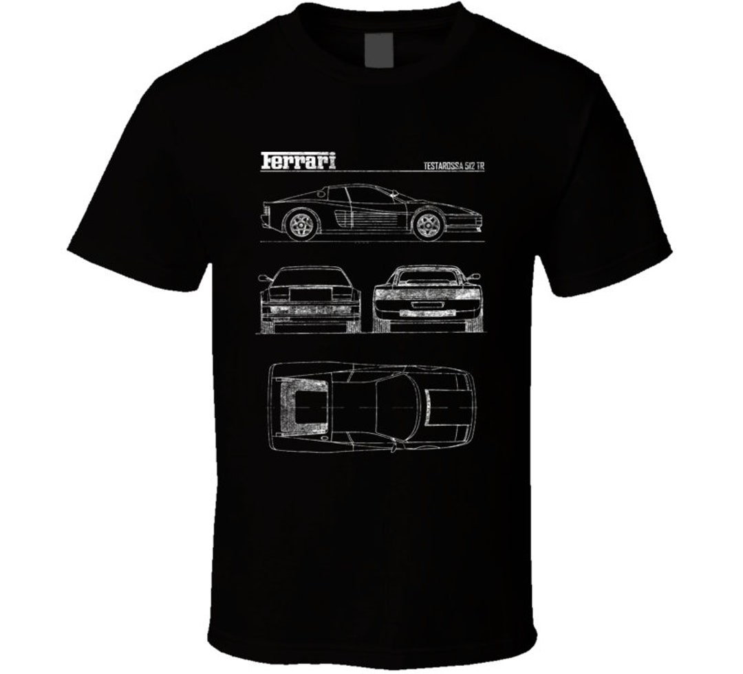 Ferrari Testarossa 512 Tr Diagrams Blueprint Classic Collectible Car ...