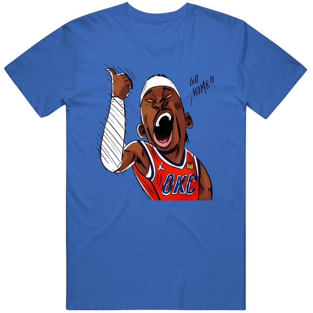 Cartoon SGA Shirt, Shai Gilgeous Alexander Graphic Tee, OKC Thunder NBA ...