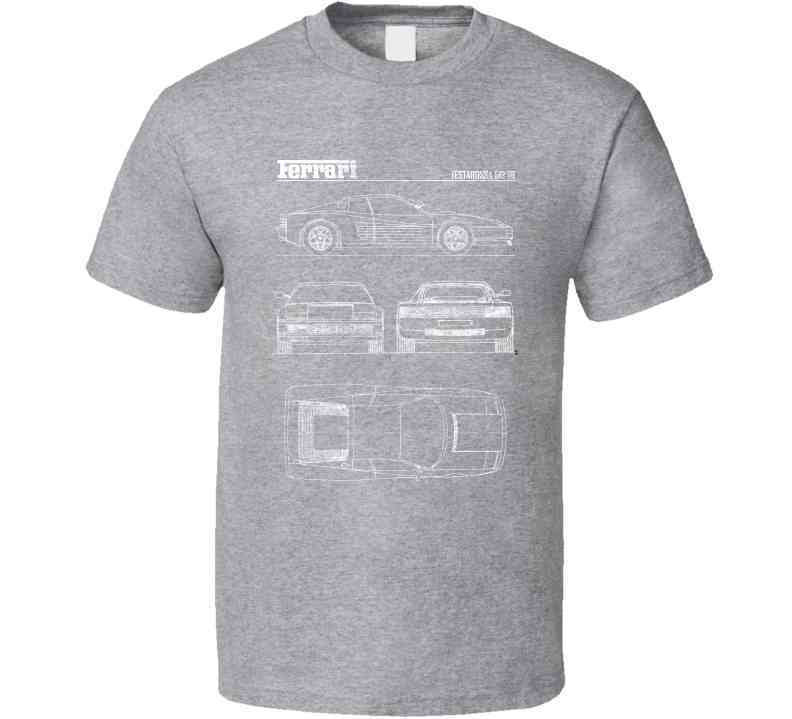 Ferrari Testarossa 512 Tr Diagrams Blueprint Classic Collectible Car ...