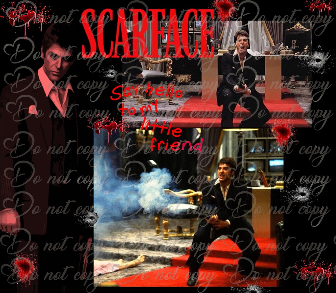 20 Oz Tumbler Wrap Digital File Only Tony Montana - Etsy