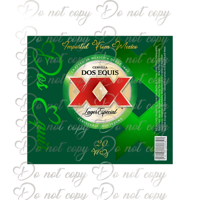 Dos Equis Tumbler Wrap Digital File Only - Etsy