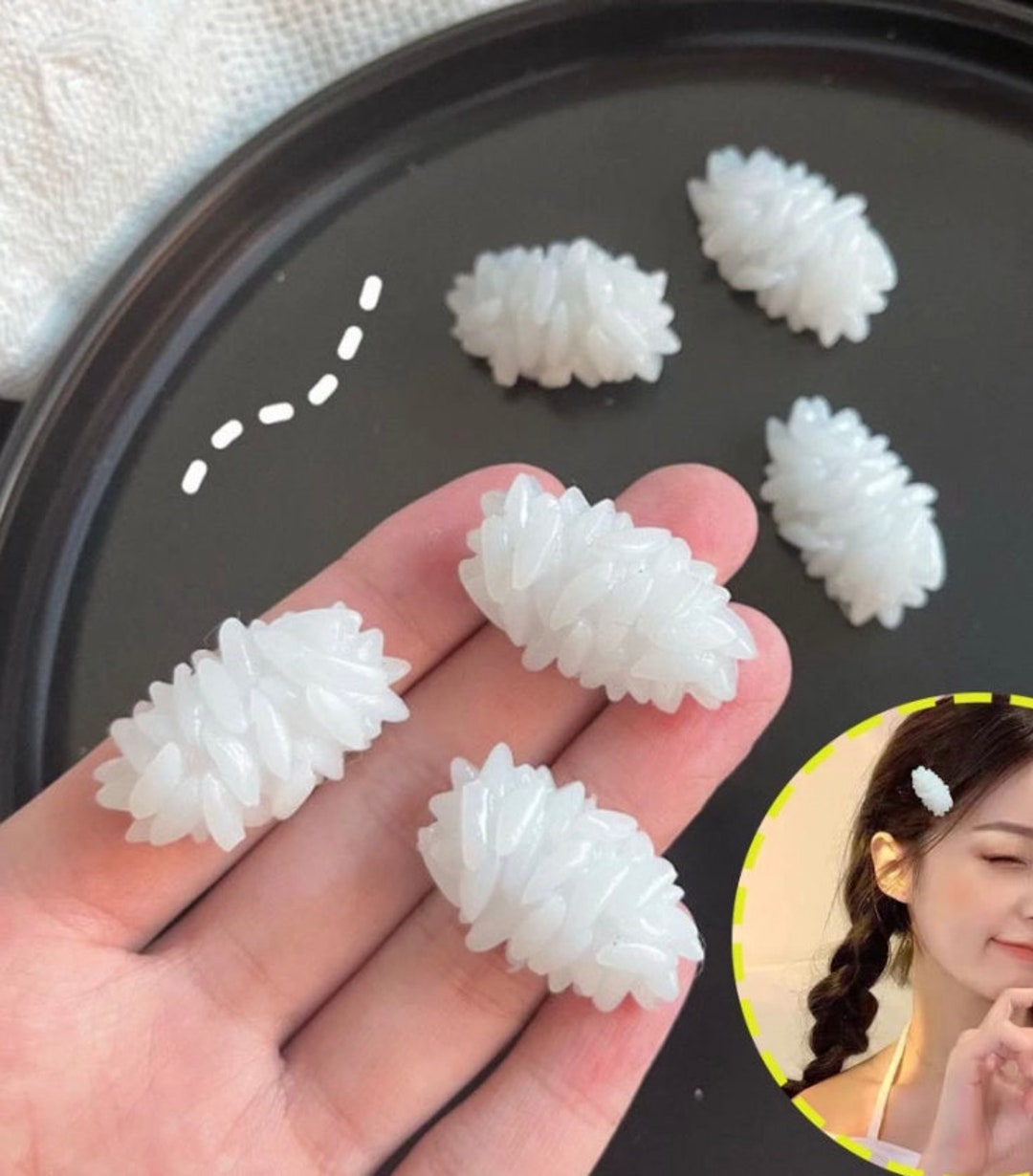 Specialty Kawaii Sushi Food Hair Clips Accessories - Etsy