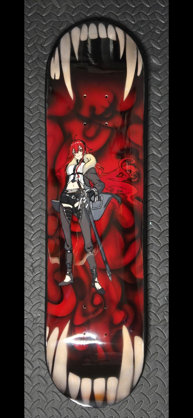 Custom Anime Hand Painted Skateboard Deck - Etsy