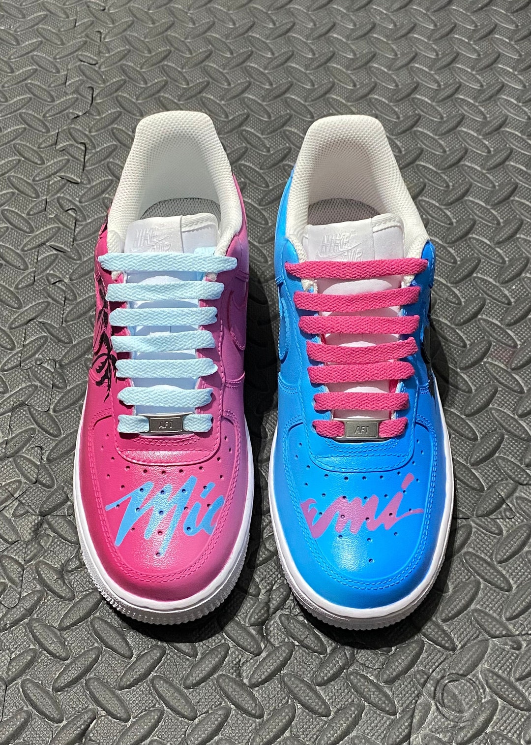Custom Miami Vice Themed AF1 womens - Etsy