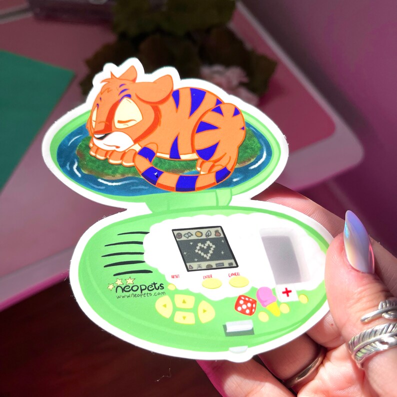 Neopets Pocket Sticker Kougra Jumbo Decal - Etsy