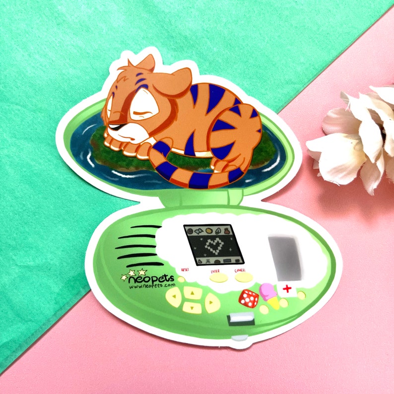 Neopets Pocket Sticker Kougra Jumbo Decal - Etsy